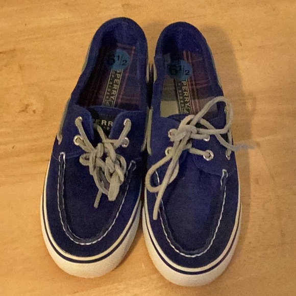 Sperry | Shoes | Suede Royal Blue Sperry Boat Shoe Style | Poshmark